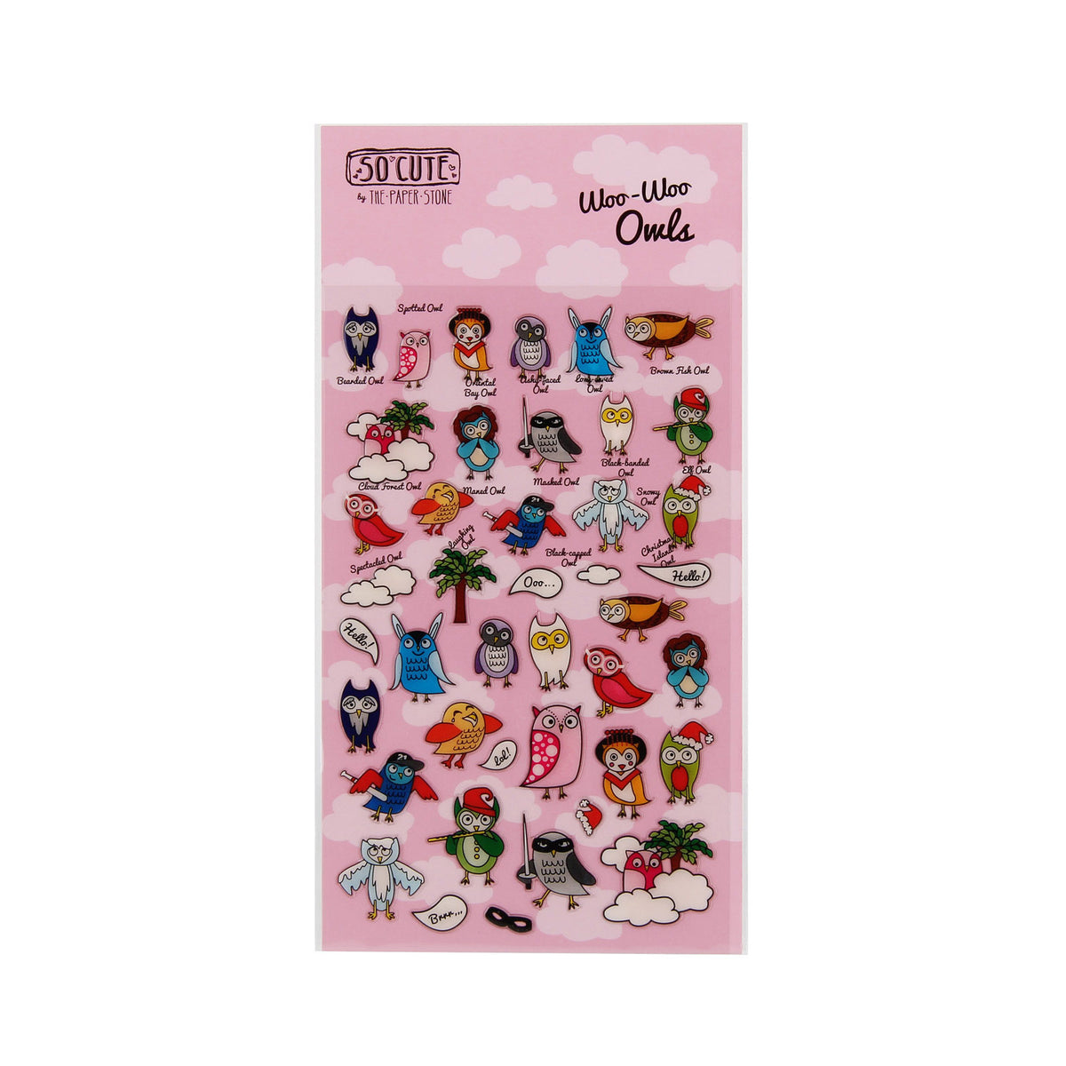 So-Cute Stickers - Woo Woo Owls – The Paper Stone