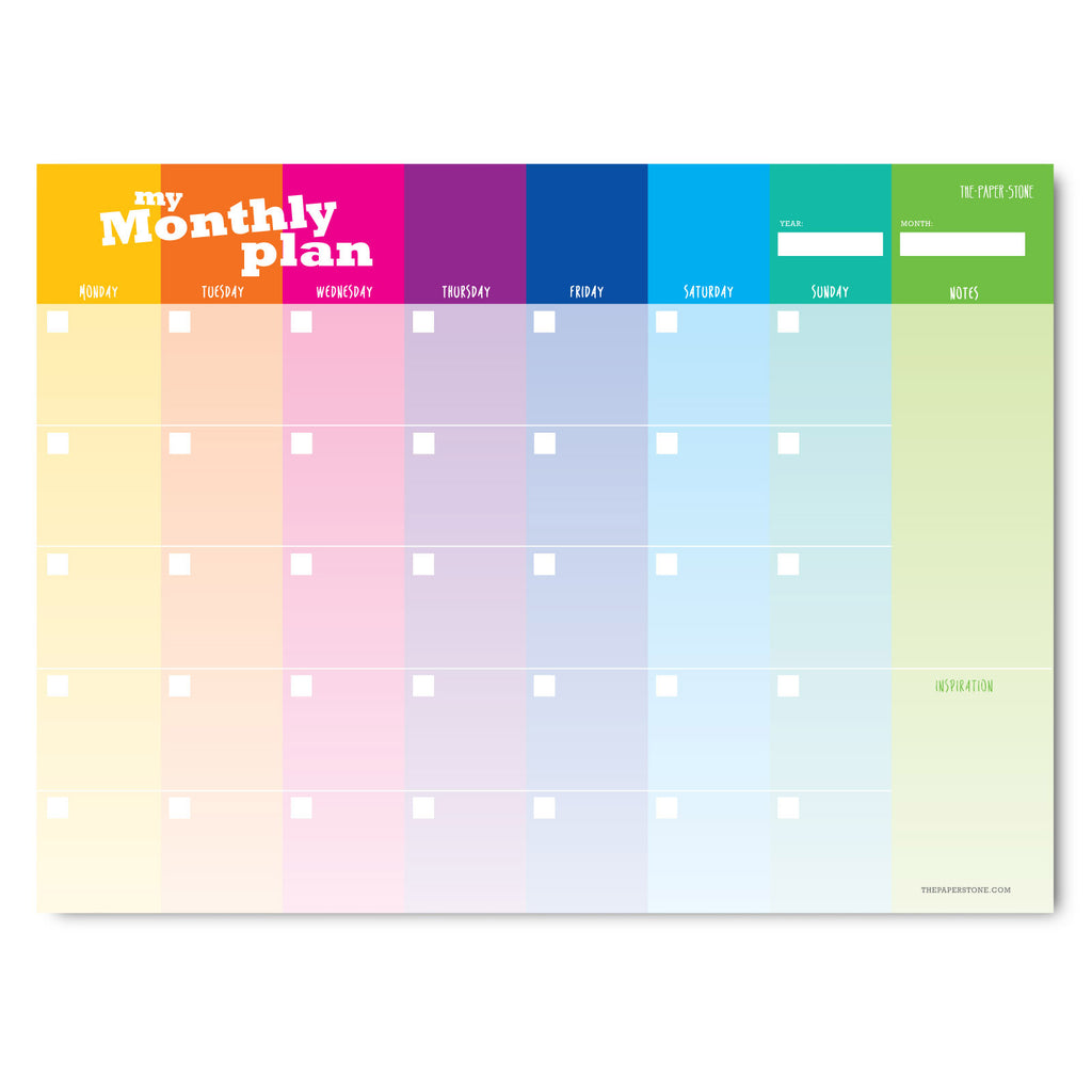 A4 Desk Planners – The Paper Stone