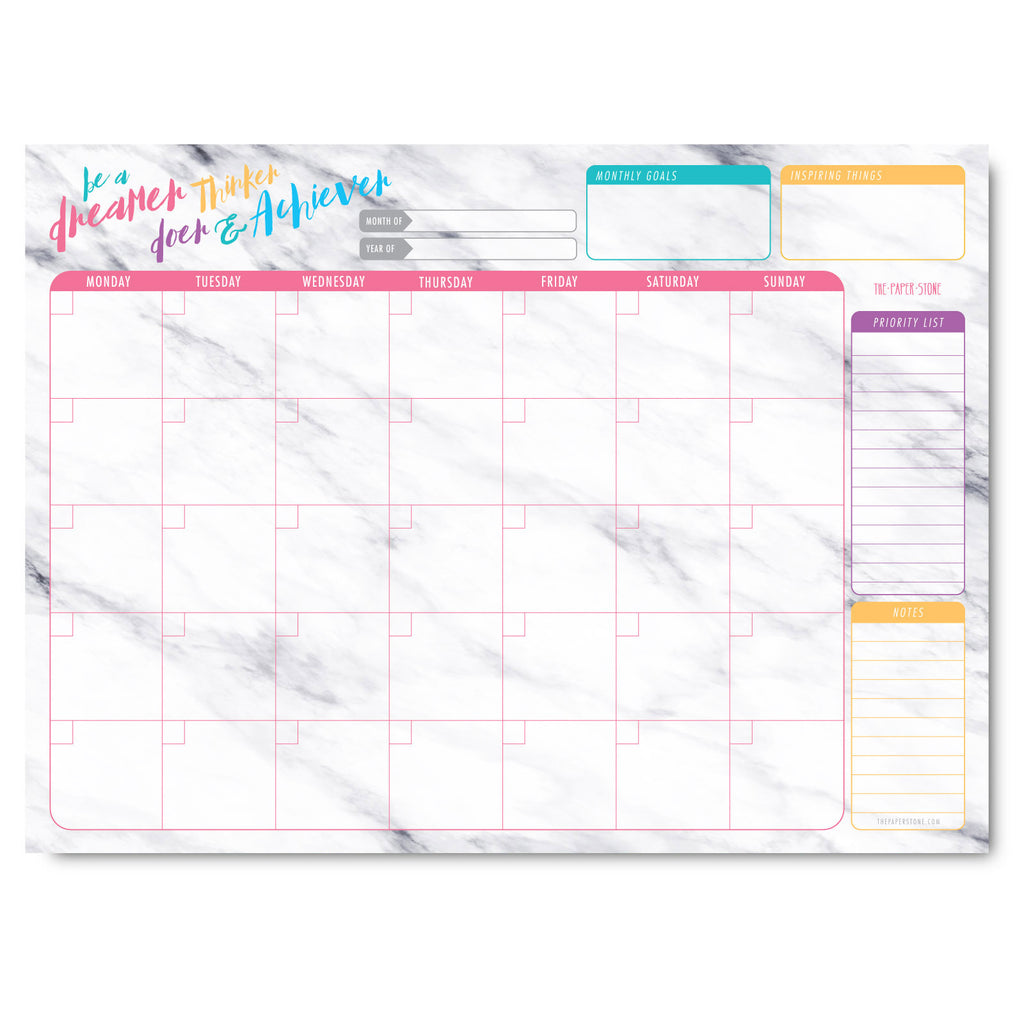 A4 Desk Planners – The Paper Stone